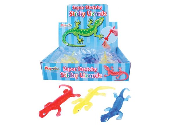 24 x Super Stretchy Sticky Lizards