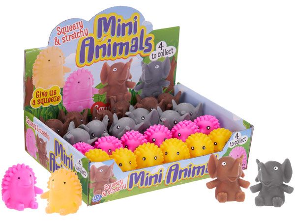 24x Mini Stretchy Squeezy Animals