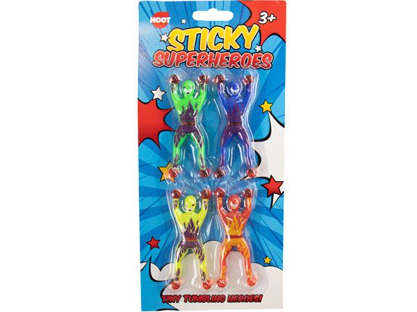4pk Sticky Superheroes
